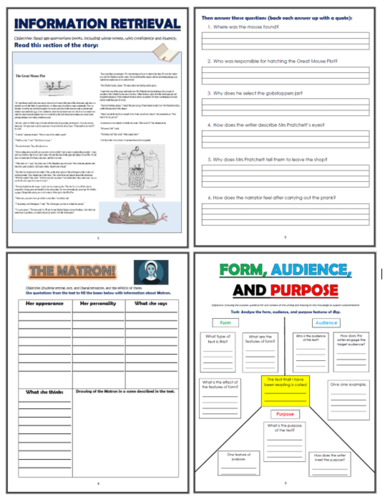 Boy - Roald Dahl - KS3 Comprehension Activities Booklet! | Teaching ...