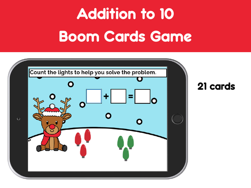 Addition to 10 Boom Cards Game | Teaching Resources