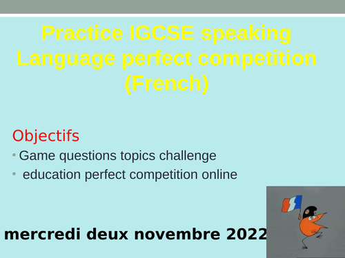 Full course (54 lessons)- Year 11 to prepare for the IGCSE French exam ...