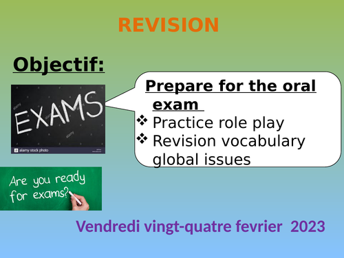 Full course (54 lessons)- Year 11 to prepare for the IGCSE French exam ...