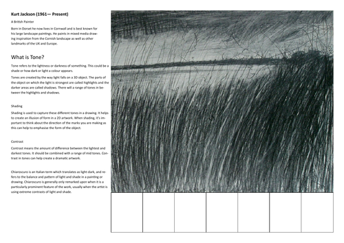 Kurt Jackson Tonal Worksheet | Teaching Resources