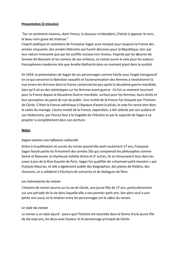 FULL MARKS A-Level French IRP Presentation and Notes | Teaching Resources