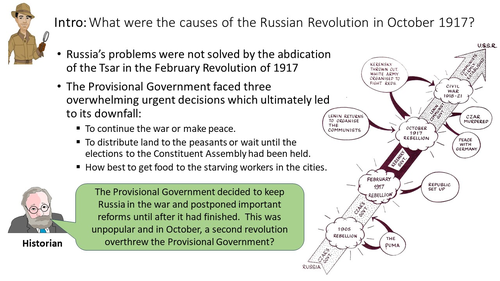 Card Sort: What were the causes of the Russian Revolution in October ...