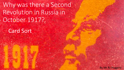 Card Sort: Causes of the October Revolution in Russia, 1917 | Teaching ...