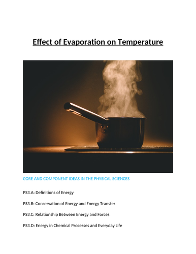 Weather Temperature How does Evaporation effect it Middle School ...