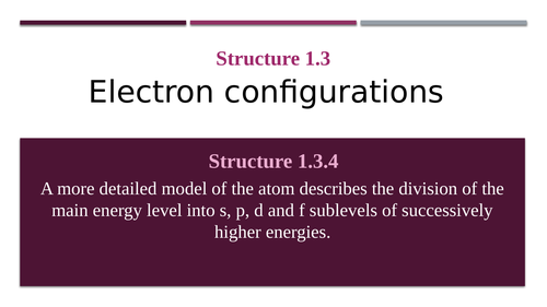 Structure 1 / IB Chemistry / Structure 1.3 +HL (Including Questions ...