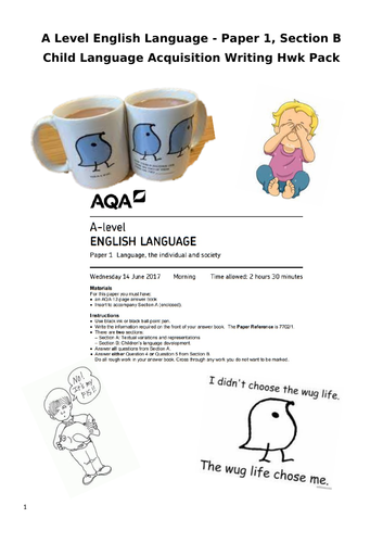 AQA A Level Child Language Acquisition - Writing SOW | Teaching Resources