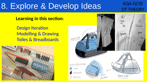 Explore and Develop Ideas / AQA DT 9-1 / Theory | Teaching Resources