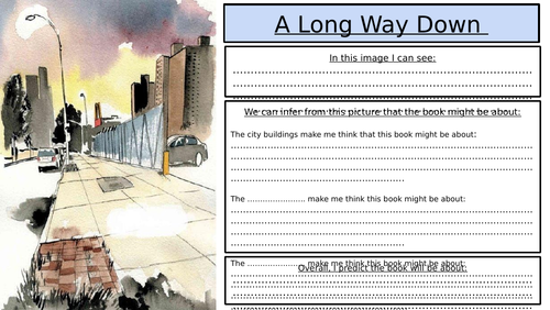 A Long Way Down - Inference Worksheet | Teaching Resources