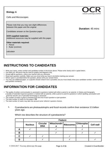 OCR A end of unit tests with MS yr 12 | Teaching Resources