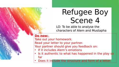 Refugee Boy by Benjamin Zephaniah and adapted by Lemn Sissay | Teaching ...