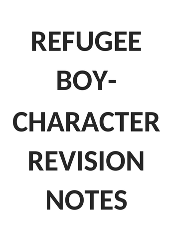 Refugee Boy by Benjamin Zephaniah and adapted by Lemn Sissay | Teaching ...