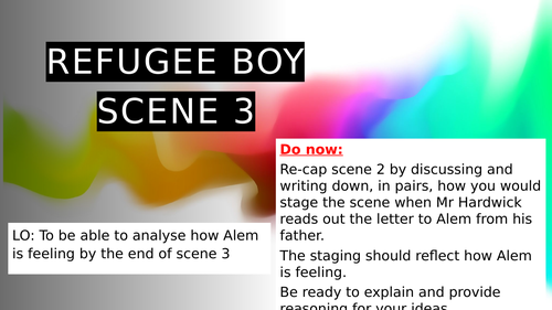 Refugee Boy by Benjamin Zephaniah and adapted by Lemn Sissay | Teaching ...