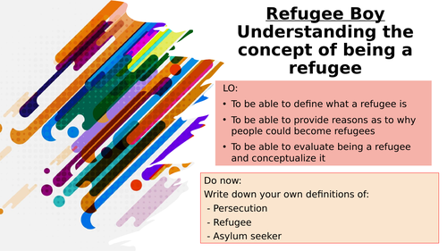 Refugee Boy by Benjamin Zephaniah and adapted by Lemn Sissay | Teaching ...
