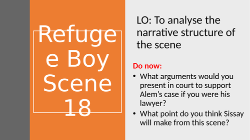 Refugee Boy by Benjamin Zephaniah and adapted by Lemn Sissay | Teaching ...