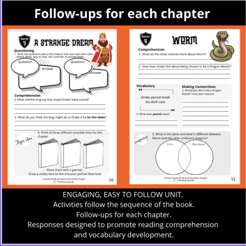 DRAGON MASTERS #1 Rise of the Earth Dragon READING COMPREHENSION ...