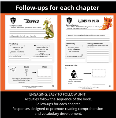 DRAGON MASTERS #1 Rise of the Earth Dragon READING COMPREHENSION ...