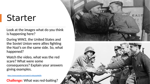 2. Reasons for the Red Scare: The Cold War | Teaching Resources