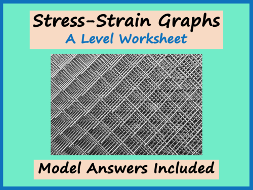 Stress-Strain Graphs Worksheet - A Level Physics | Teaching Resources