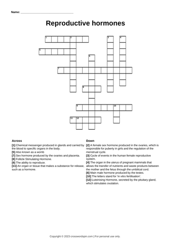 Homeostasis and responsse crossword bundle | Teaching Resources Homeostasis and responsse crossword bundle | Teaching Resources