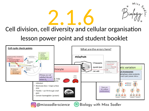 OCR biology A level 2.1.6 Cell division, diversity and cellular ...