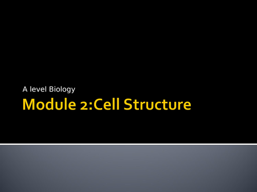 OCR A level biology: Module 2, Cell Structure -ENTIRE SOW INCLUDING ...