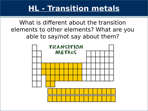 Structure 3.1 - The Periodic Table. New 2025 Syllabus Full Lessons. IB ...