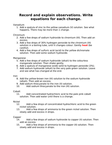 Structure 3.1 - The Periodic Table. New 2025 Syllabus Full Lessons. IB ...