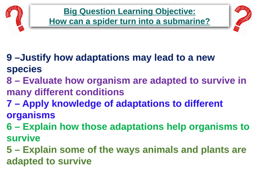 Adaptations in plants and animals. AQA GCSE Science Biology Topic 7 ...