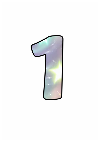 Bright stars and waves lettering set | Teaching Resources