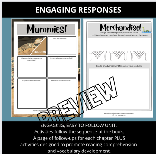 THE WORLD'S WORST MONSTERS David Walliams NOVEL STUDY and READING ...