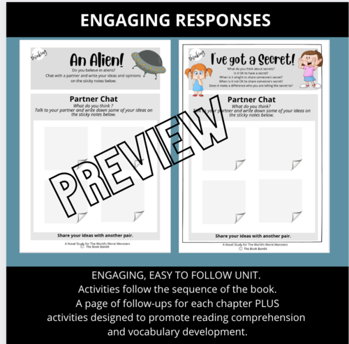 THE WORLD'S WORST MONSTERS David Walliams NOVEL STUDY and READING ...