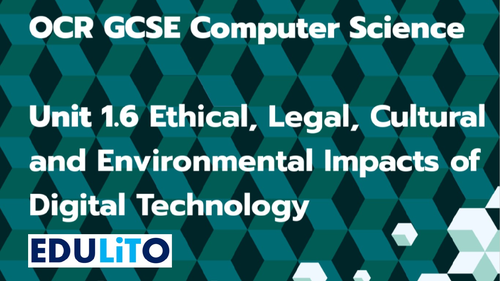 TEACHER POWERPOINTS: UNIT 1.6 ETHICAL, LEGAL, CULTURAL AND ENVIRO ...