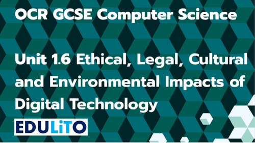 TEACHER POWERPOINTS: UNIT 1.6 ETHICAL, LEGAL, CULTURAL AND ENVIRO ...