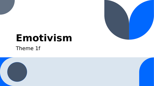 Eduqas - A-level: Ethics - Emotivism (Complete) | Teaching Resources