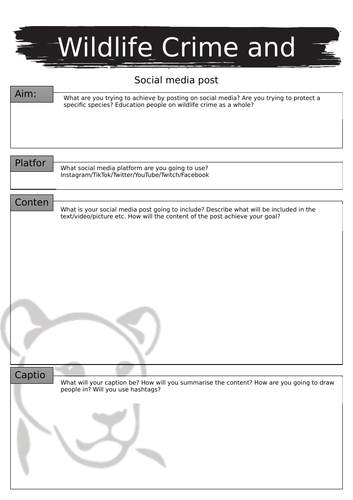 Wildlife Crime | Teaching Resources