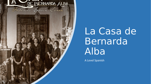 La Casa de Bernarda Alba: Estructura y elementos dramáticos | Teaching ...