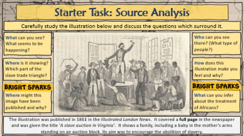 Slave Trade - Plantation Life & Auctions | Teaching Resources