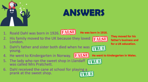 Boy - Roald Dahl - Chapters 10-13: St. Peter's School - Double Lesson ...