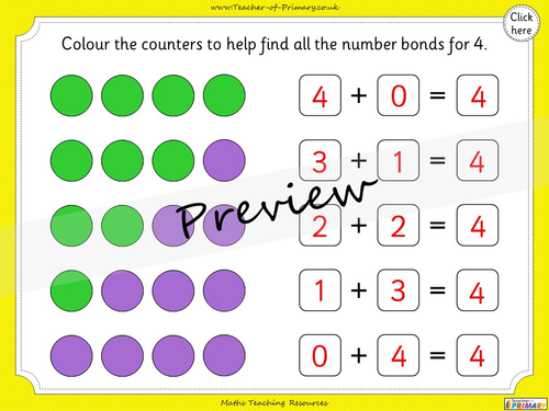 Systematic Number Bonds Within 10 Year 1 Teaching Resources