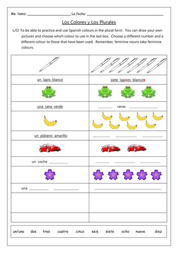 SPANISH COLOURS - LOS COLORES | Teaching Resources