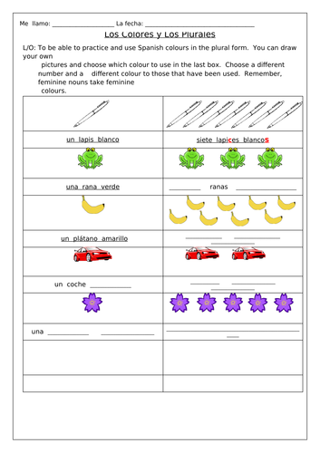 SPANISH COLOURS - LOS COLORES | Teaching Resources