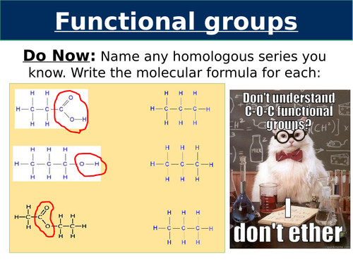 Structure 3.2 - Functional groups: Classification of organic. New 2025 ...