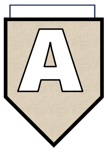 Soft Canvas Coloured Bunting Classroom Lettering / Letter Set for ...