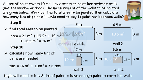 Level 1 Functional Skills Maths - Perimeter, Area, Volume PowerPoint Lesson | Teaching Resources
