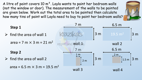 Level 1 Functional Skills Maths - Perimeter, Area, Volume PowerPoint ...