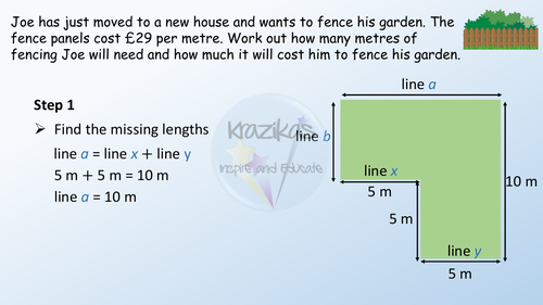 Level 1 Functional Skills Maths - Perimeter, Area, Volume PowerPoint ...