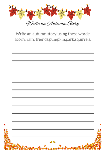 Write an Autumn Story | Teaching Resources
