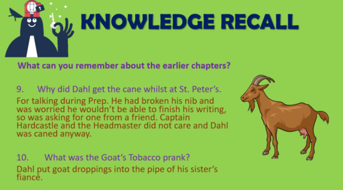 Boy - Roald Dahl - Chapters 18-21: Repton School - Double Lesson ...