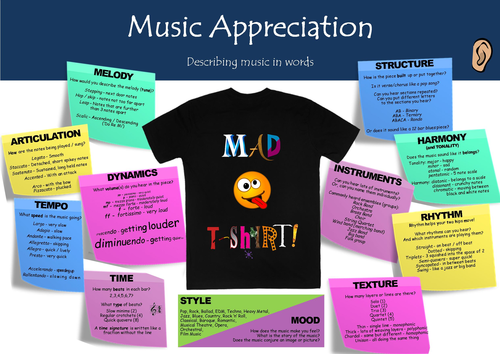 MUSIC Vocab Listening Mat Editable | Teaching Resources